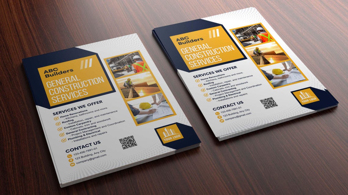 Flyer Templates for Contractors | Contractor Flyer | General ...