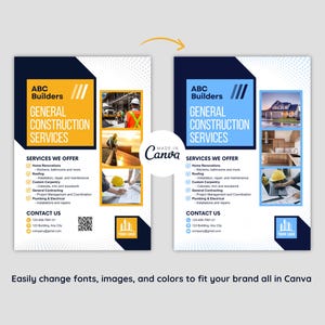 Flyer Templates for Contractors | Contractor Flyer | General ...