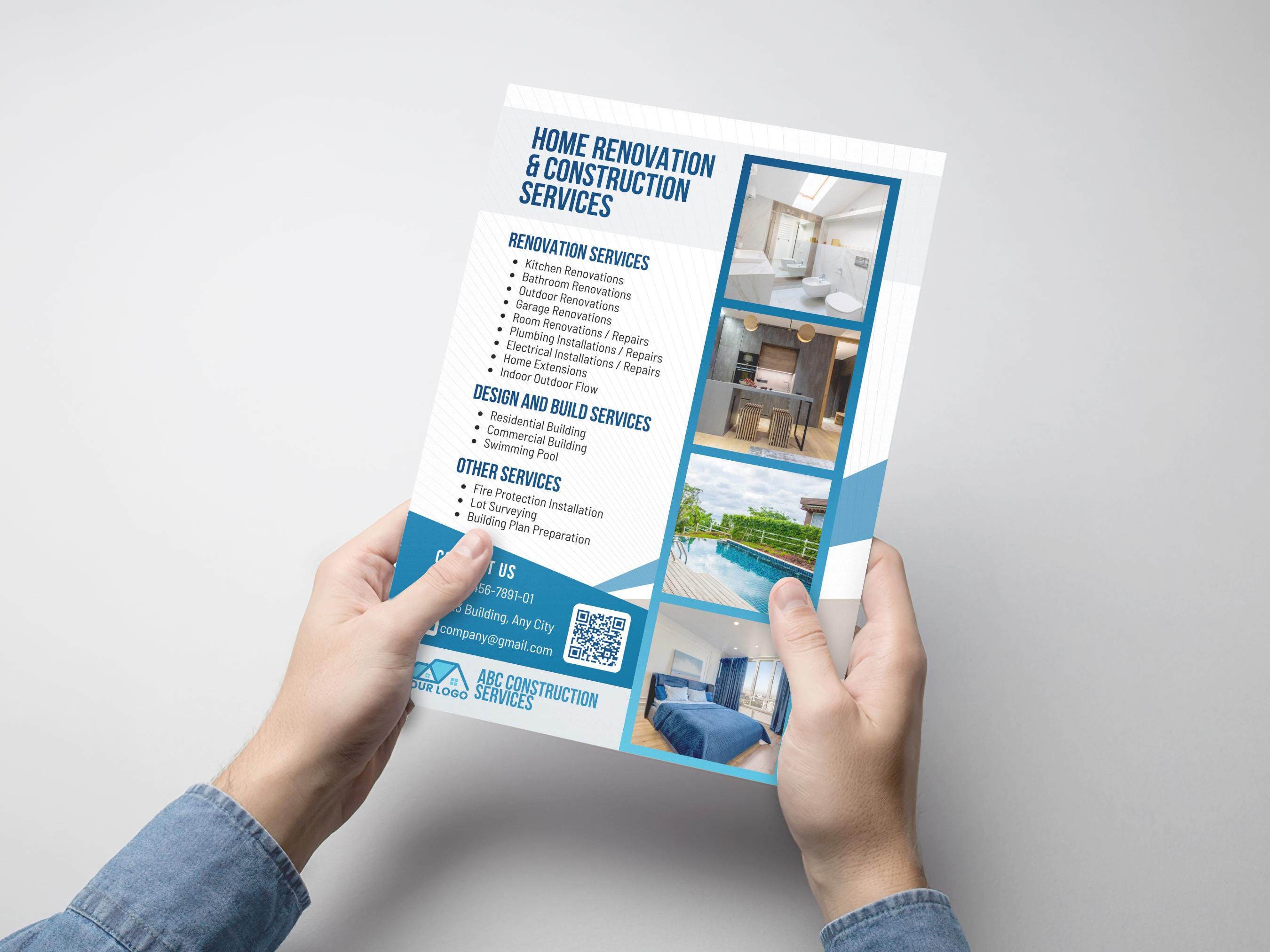 Flyer Templates for Contractors | Contractor Flyer | Home Renovation ...