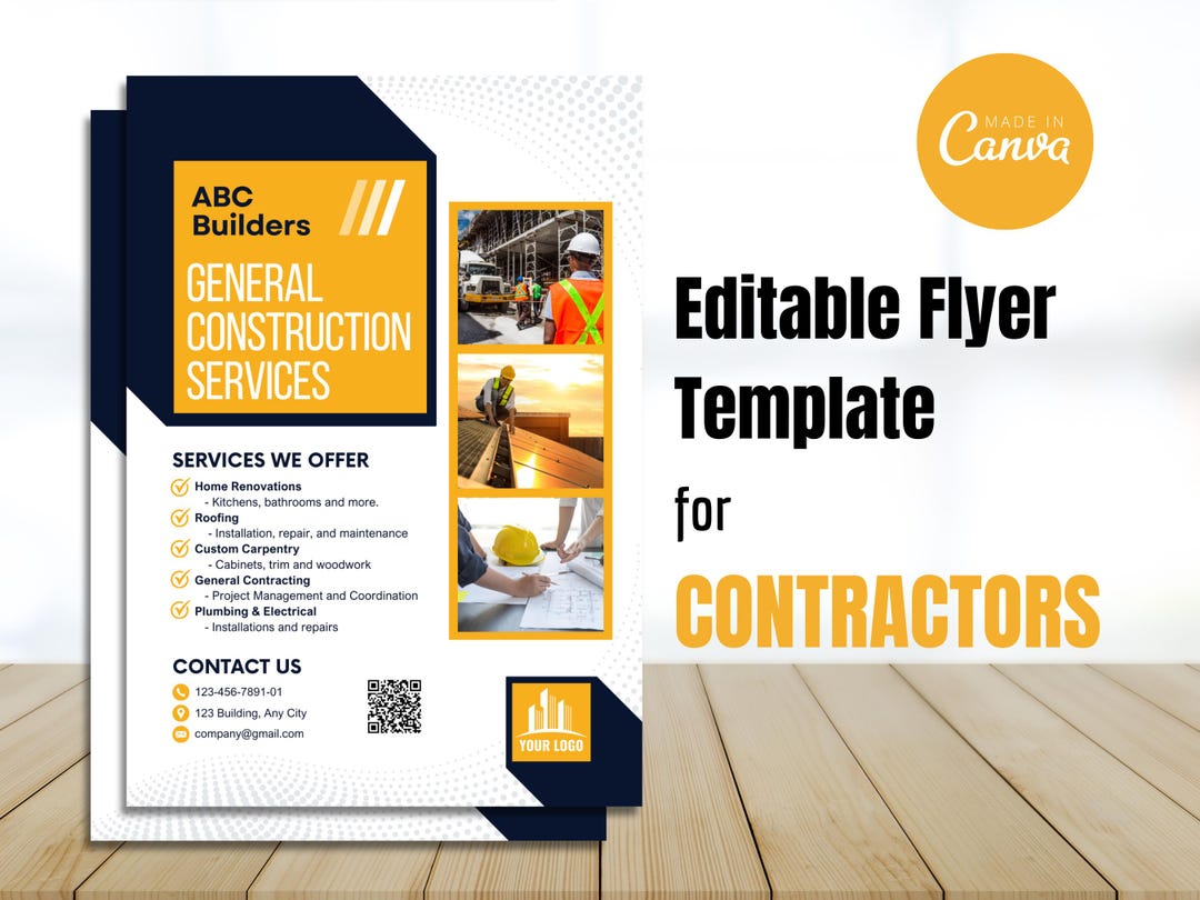 Flyer Templates for Contractors | Contractor Flyer | General ...