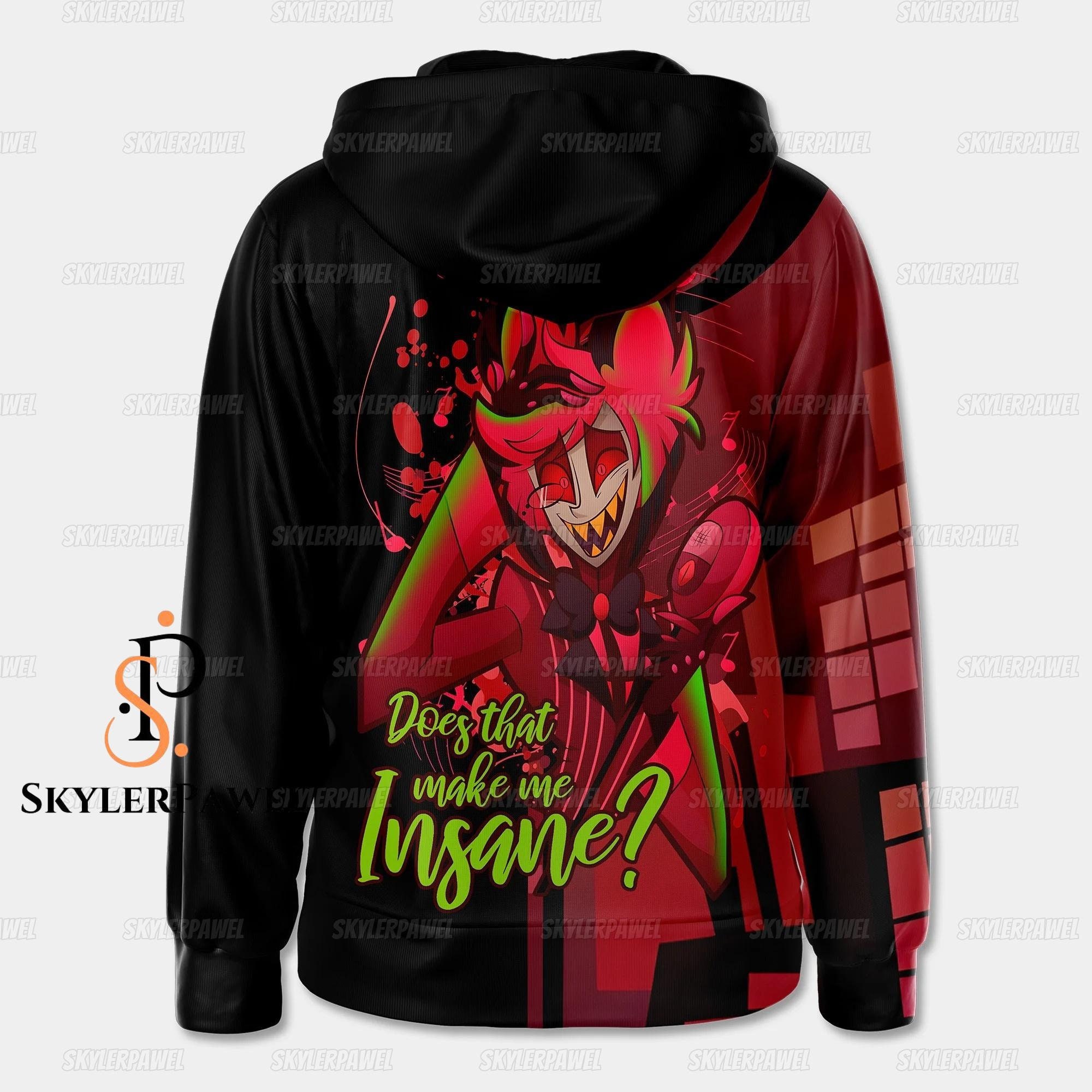 Alastor Hazbin Hotel Hoodie, Alastor Hoodie, Hazbin Hotel Characters ...
