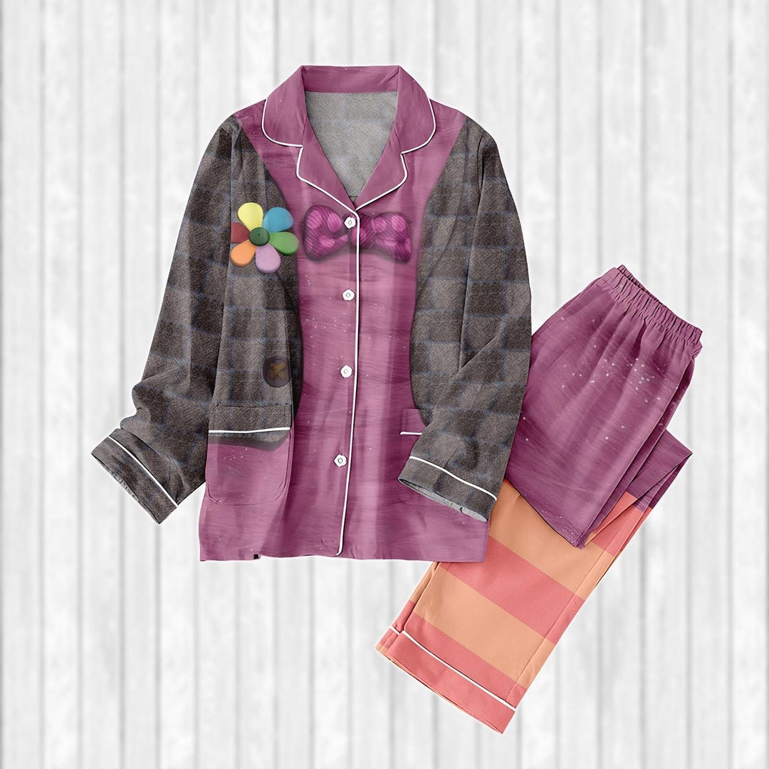 Bing Bong Cosplay Pajamas Set, Inside Out 2 Holiday Pajamas, Disney ...