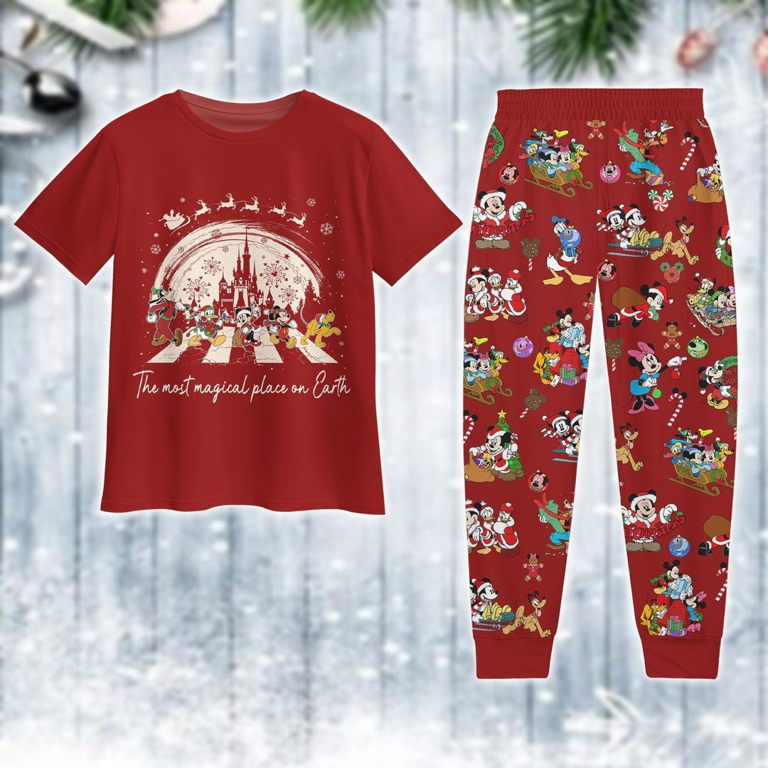 Christmas Mickey and Friends Holiday Pajamas, Disney Holiday Pajamas ...
