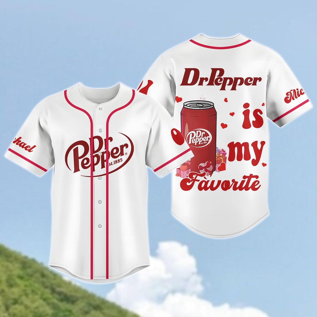 Dr Pepper Jersey Shirt, Dr Pepper is My Favorite Shirt, Soda Drink ...