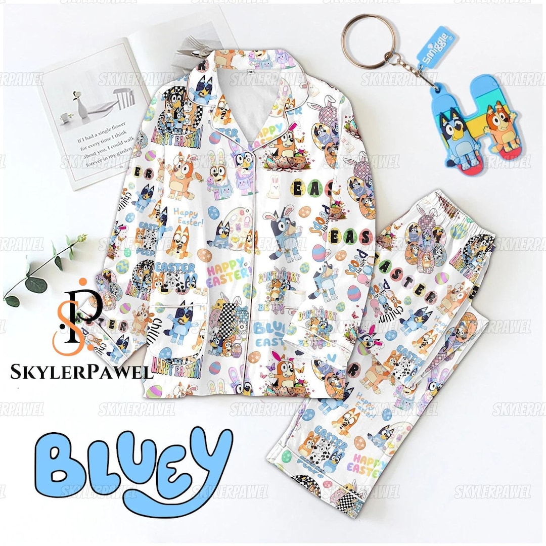 Bluey Pajamas Set, Bluey Shirt, Bluey Pajamas, Bluey Gift, Bluey Family ...