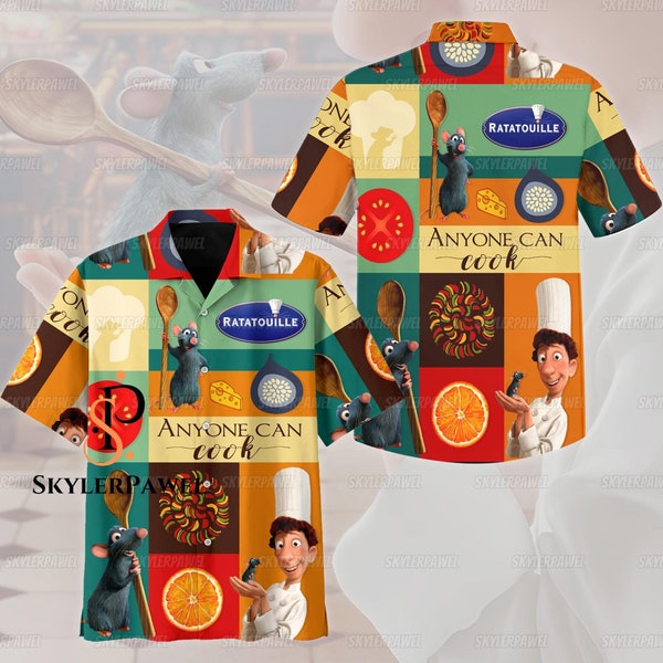 Ratatouille Button up Shirt - Etsy