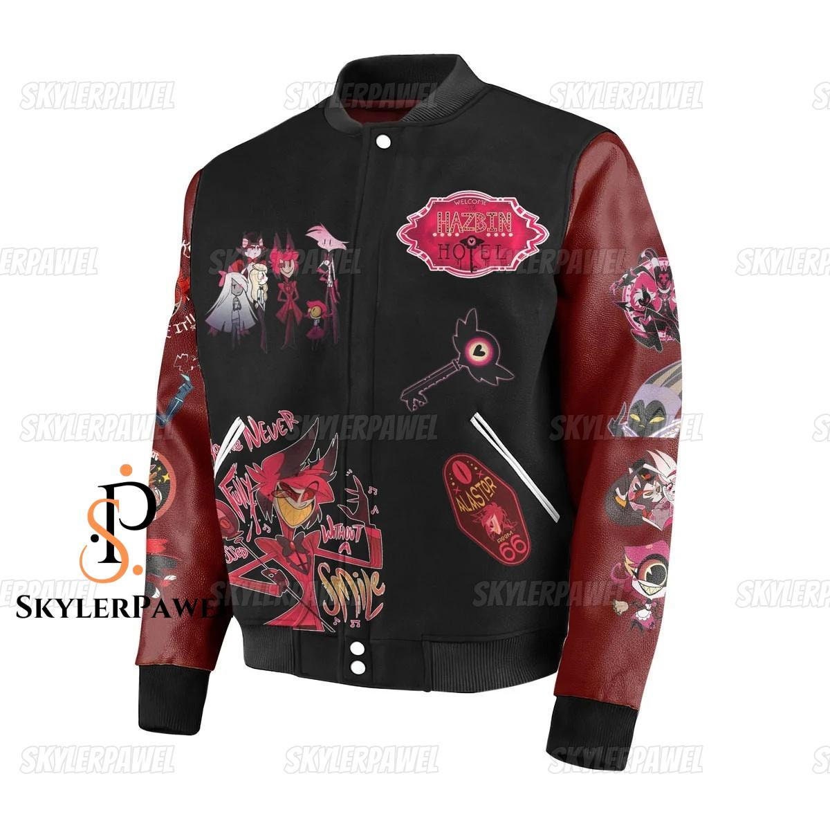 Hazbin Hotel Baseball Jacket, Hazbin Hotel Jacket, Hazbin Hotel Zipper ...