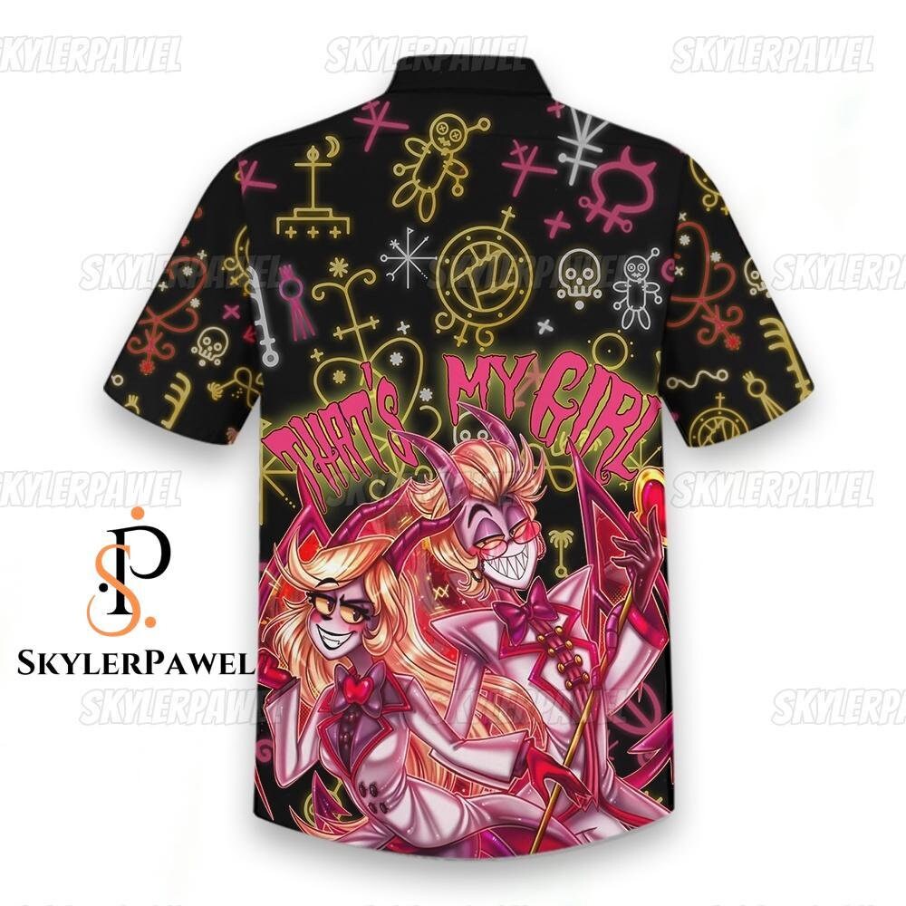 Hazbin Hotel Hawaiian Shirt, Hazbin Hotel Shirt, Hazbin Hotel Button ...