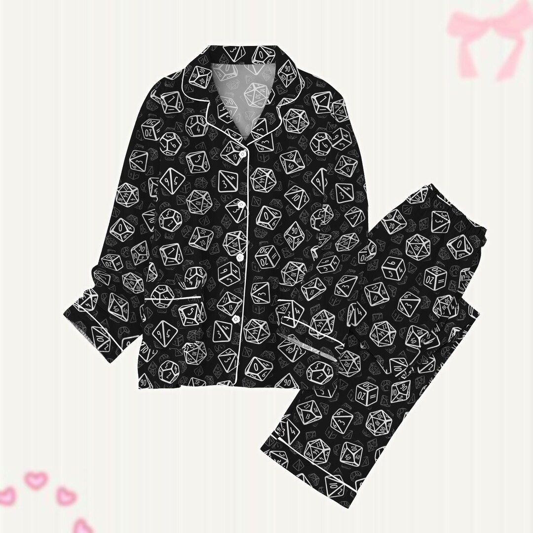 Dungeons and Dragons Pajamas Set, Dnd Holiday Pajamas, Pajamas for ...