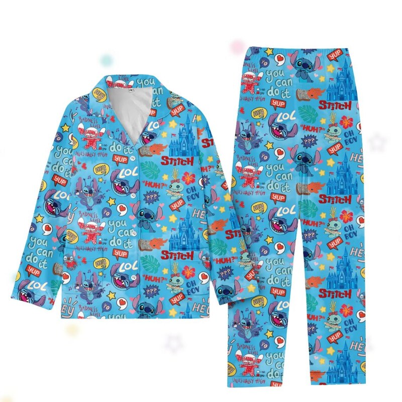 Stitch and Angel Pajamas - Etsy