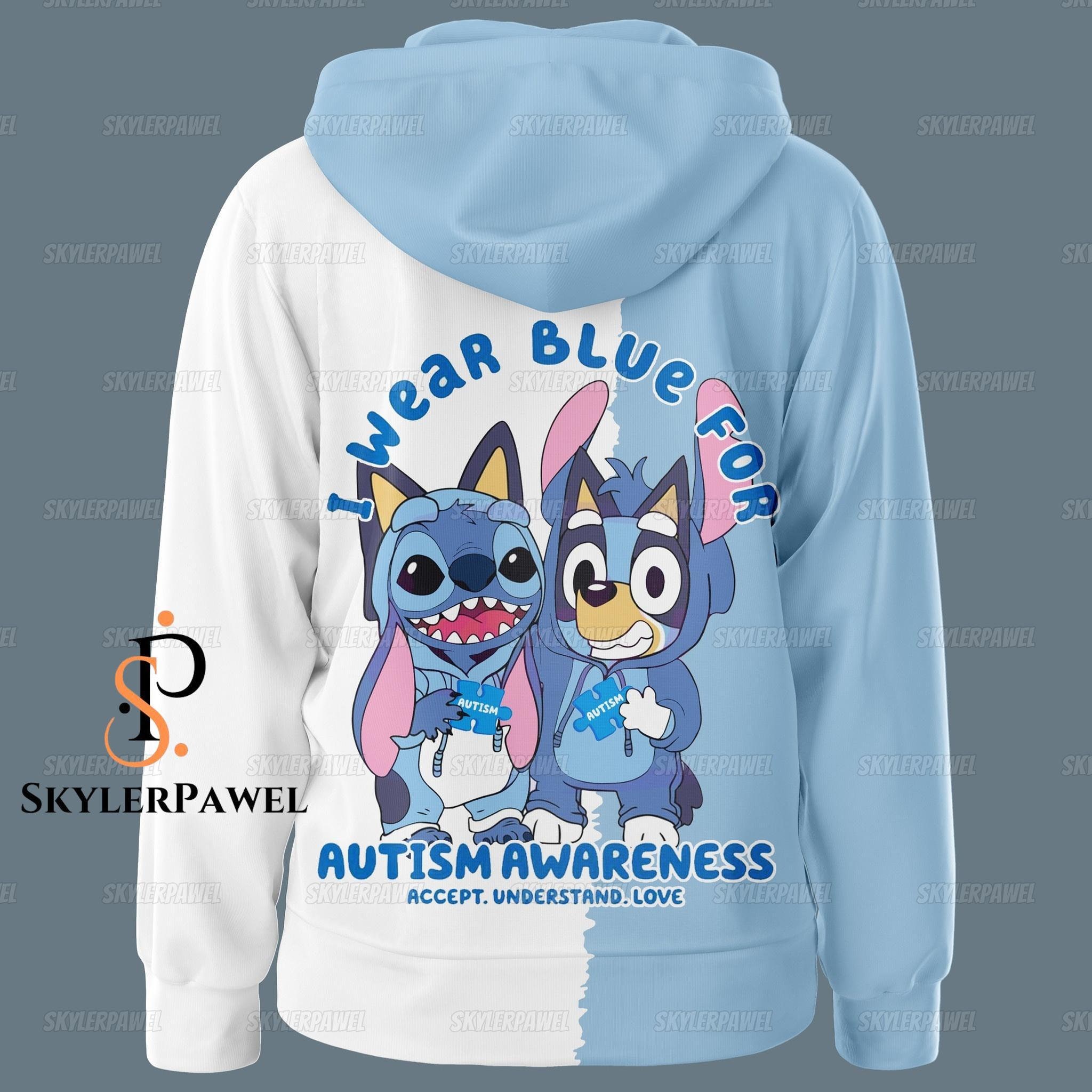 Bluey Hoodie, Bluey Zip Hoodie, Bluey Family Hoodie, Bluey Cartoon ...