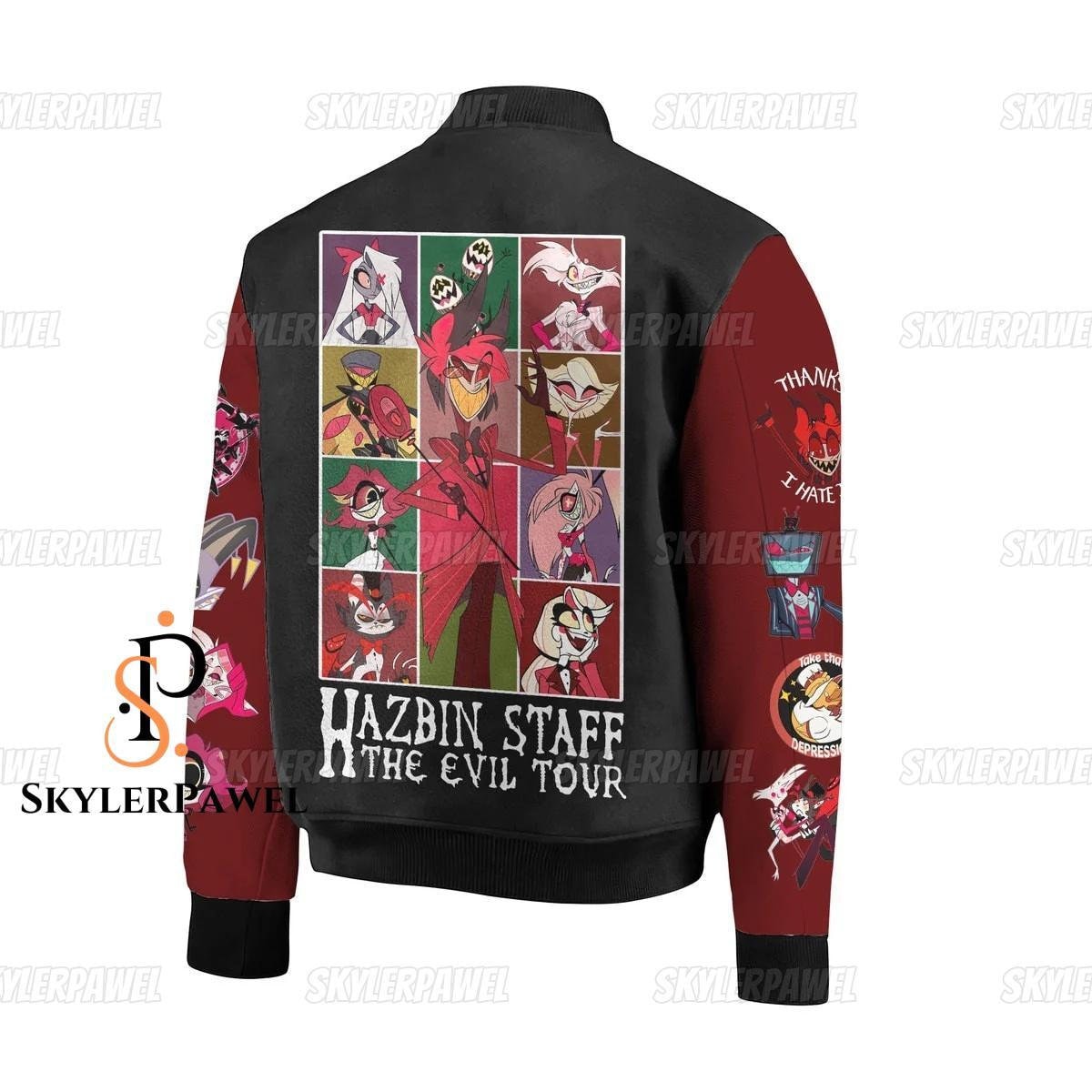 Hazbin Hotel Baseball Jacket, Hazbin Hotel Jacket, Hazbin Hotel Zipper ...