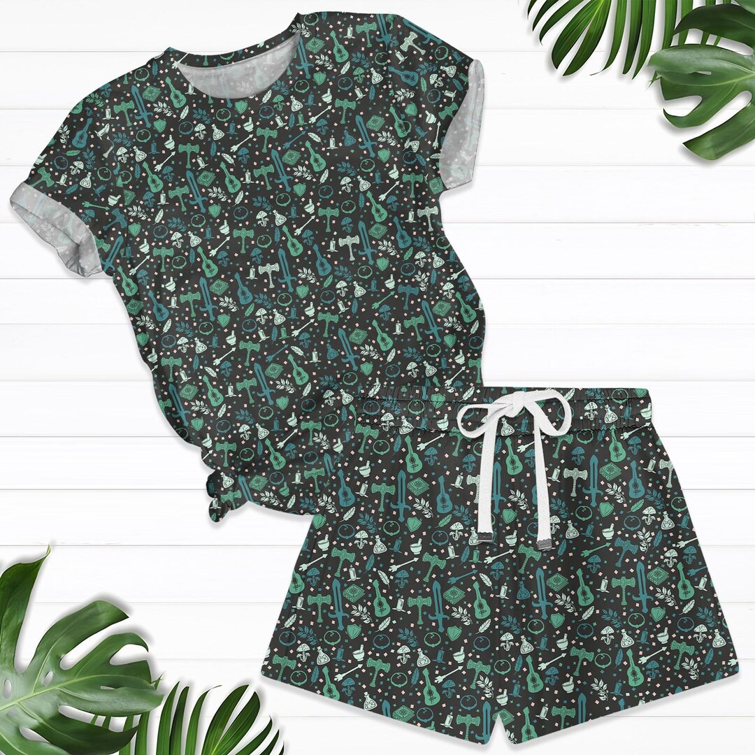 Dnd Pajamas Set, Dungeons and Dragons Tshirt and Short, Family Matching ...