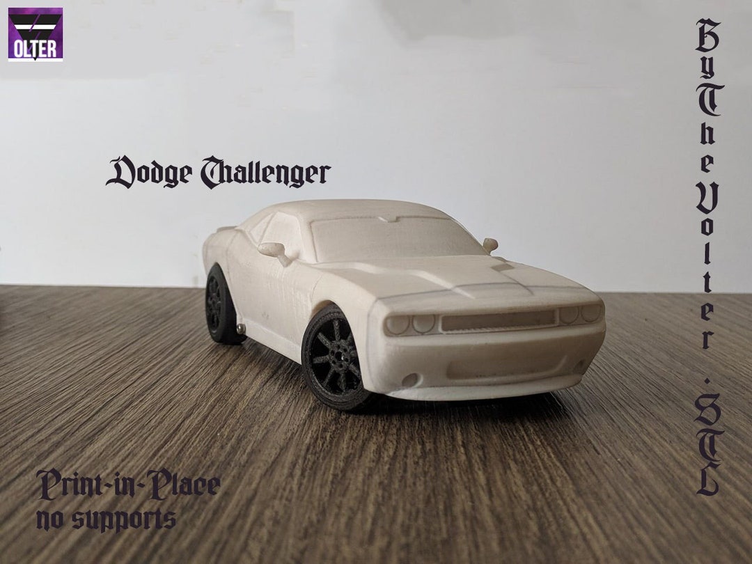 Dodge Challenger 3D Car Design - Etsy