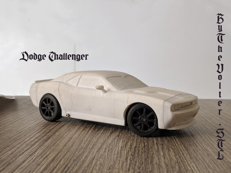Dodge Challenger 3D Car Design - Etsy