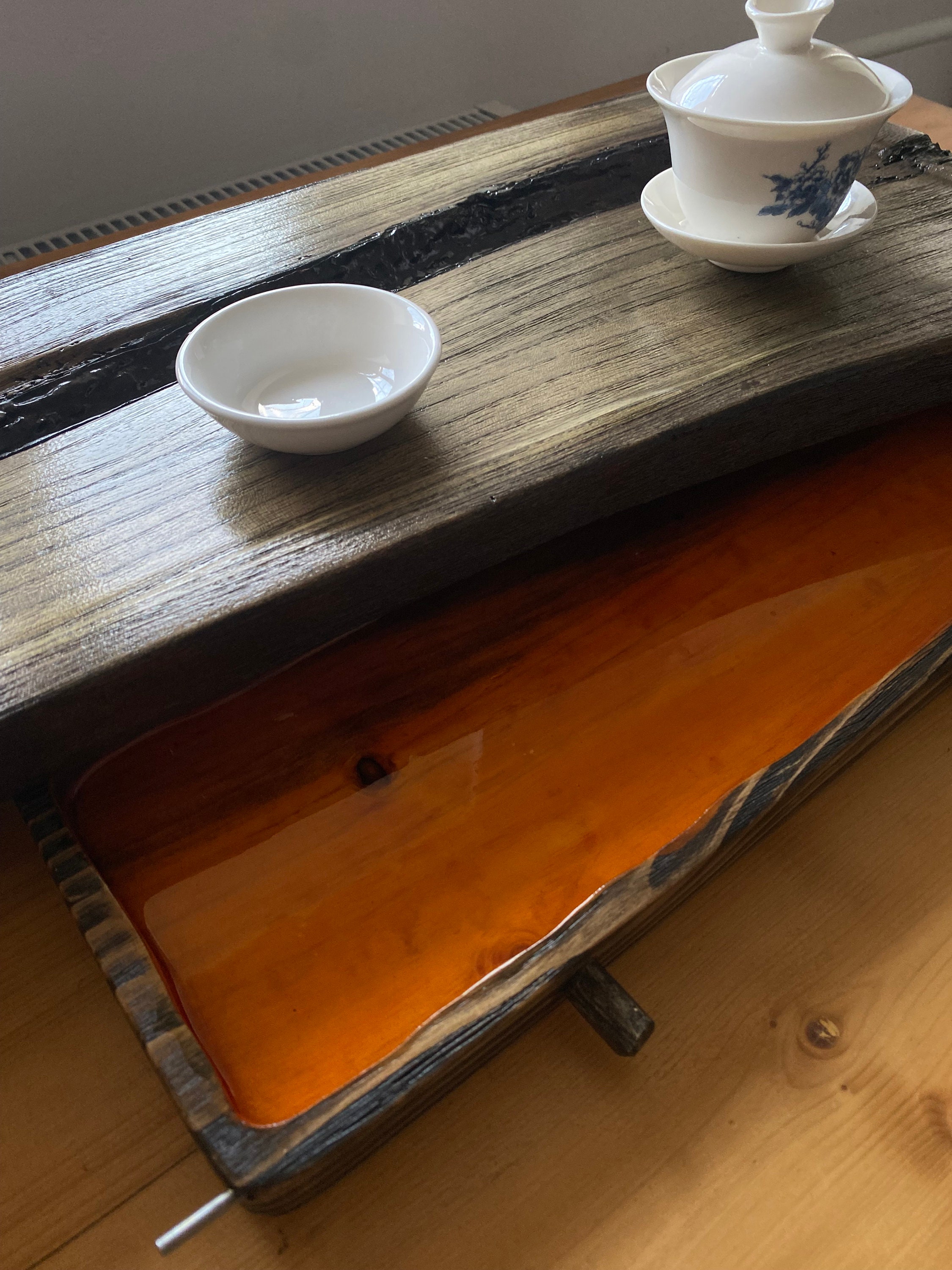 Chinese Tea Table chaban With Wooden Tray One Piece of Wood - Etsy
