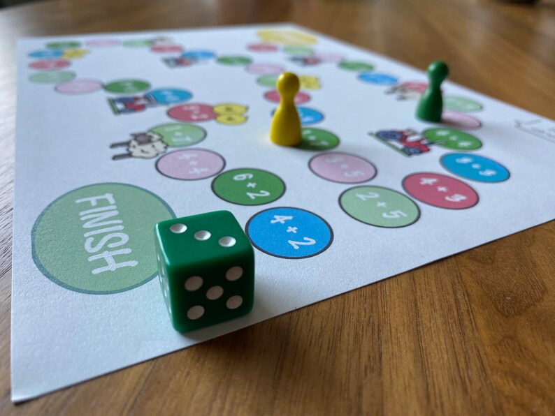 Math Game Basic Addition 2 - Etsy