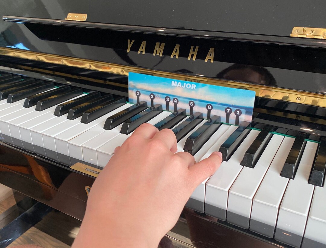 Major Piano Ruler Music Theory Tool for Beginner Piano Students Learn ...