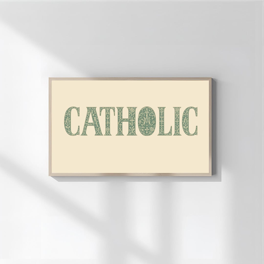 Catholic Wall Art | Christian Religious Home Decor | Large Printable ...