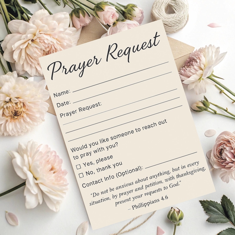 Prayer Request Cards - Etsy