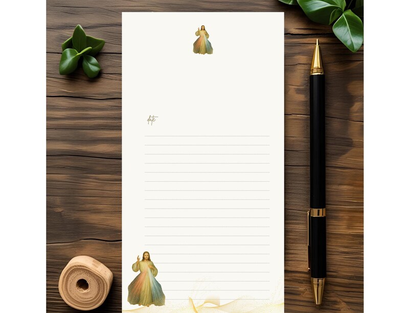 Divine Mercy Printable Stationery Pack – Catholic Letter Writing Paper ...
