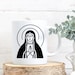 Minimalist Black & White Digital Download Virgin Mary SVG PNG for ...