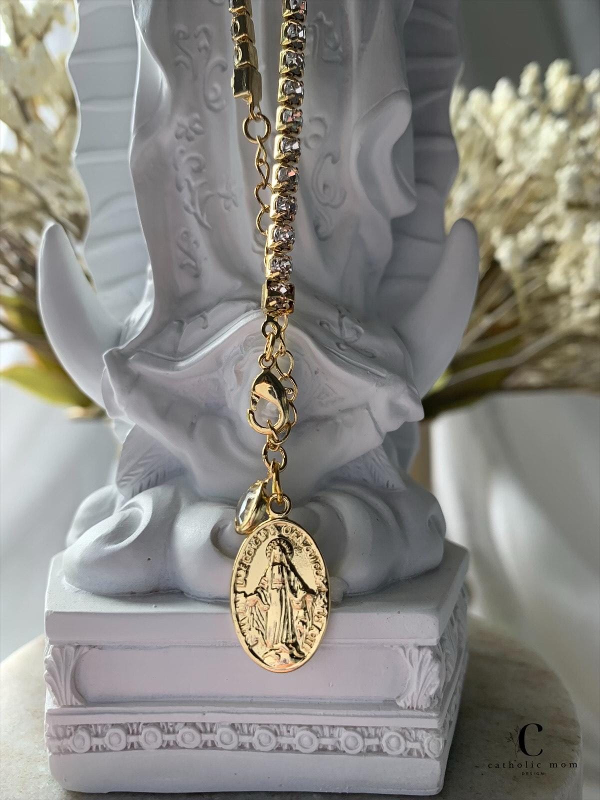 Marian Consecration Bracelet, Catholic Jewelry, Blessed Mother Gift ...