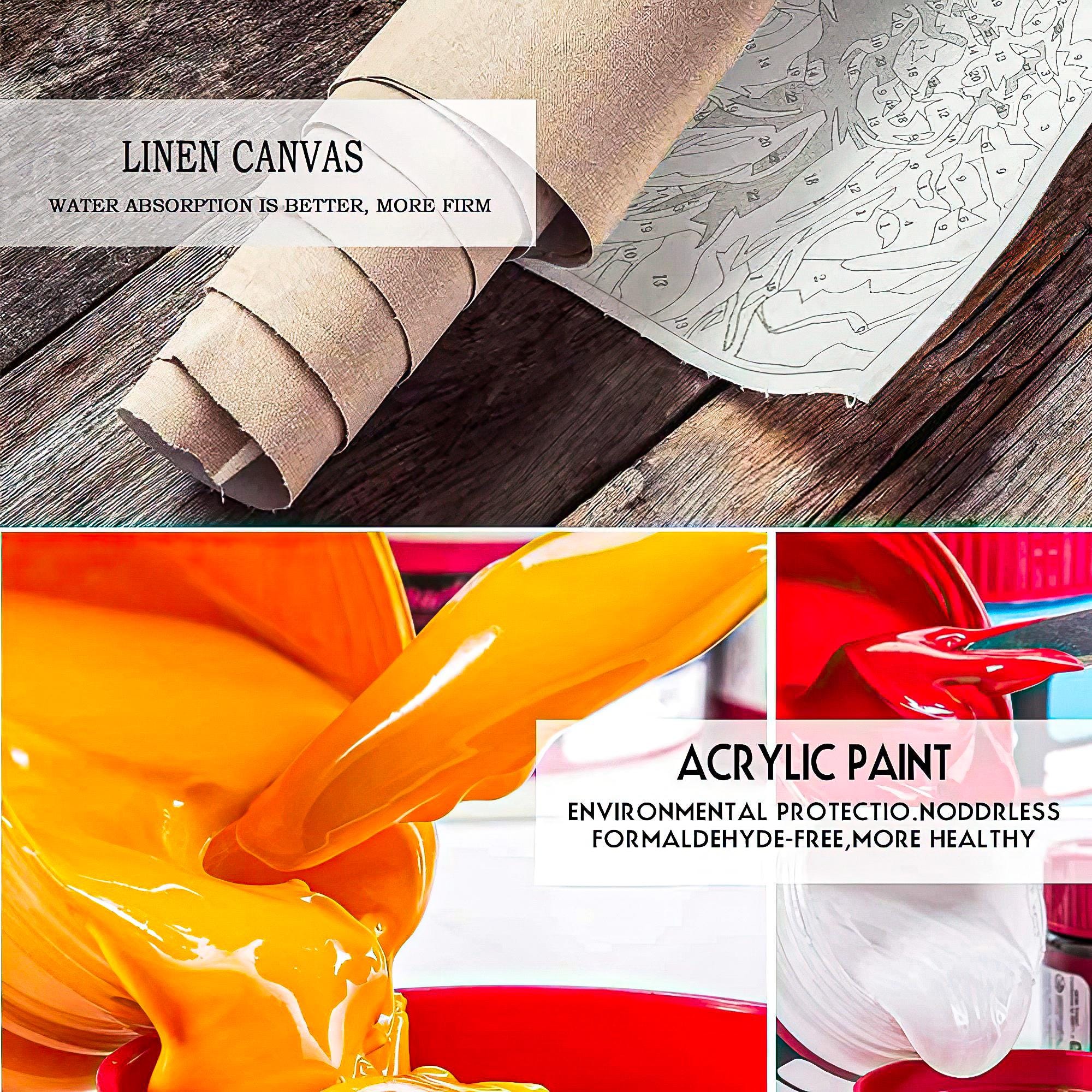 Paint by Numbers Deer Animal. DIY Kit for Adult. Paint It Yourself ...