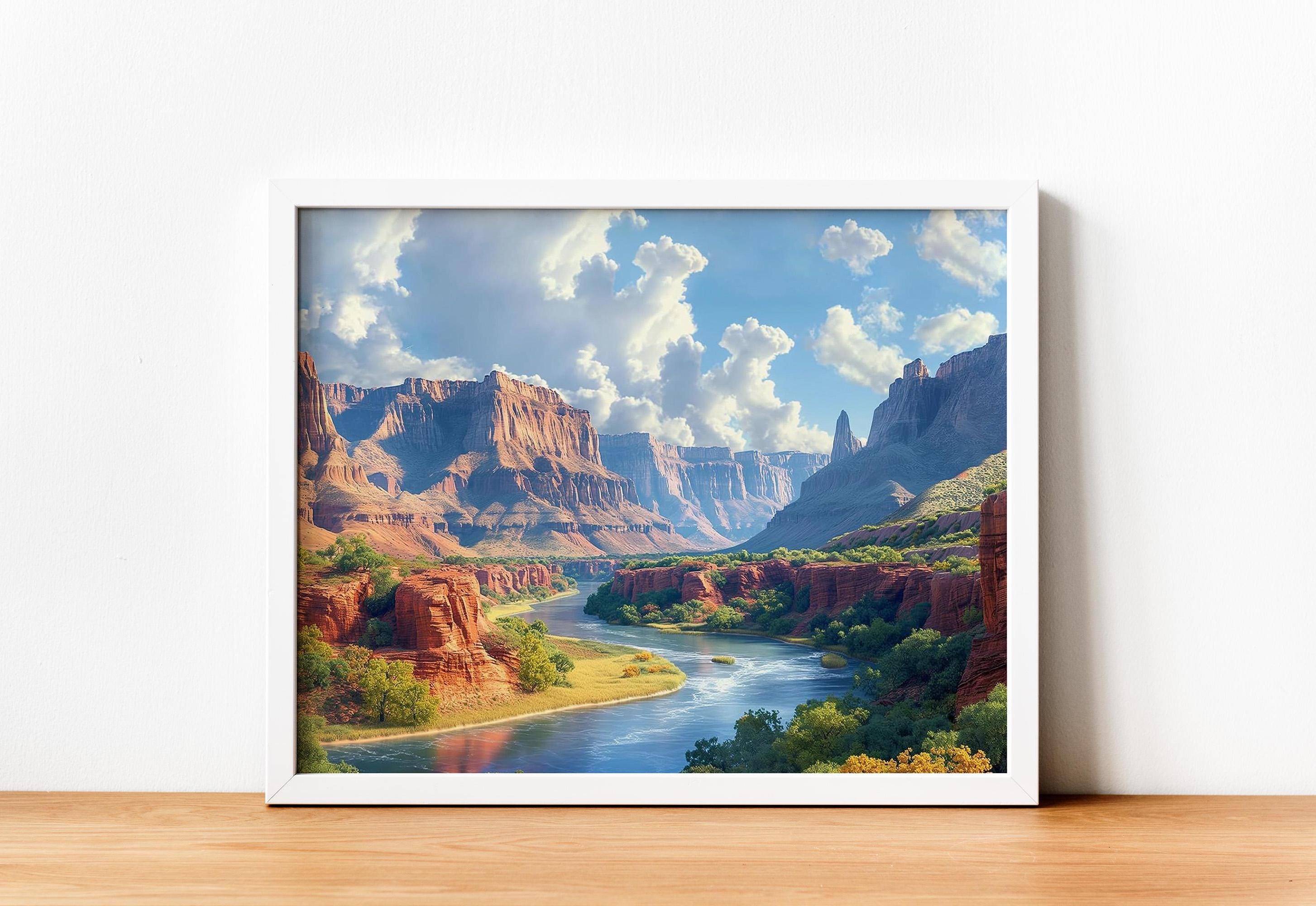 Grand Canyon Paint by Numbers Kit: DIY Acrylic Landscape (20x16 In) - Etsy