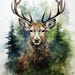 Paint by Numbers Deer Animal. DIY Kit for Adult. Paint It Yourself ...