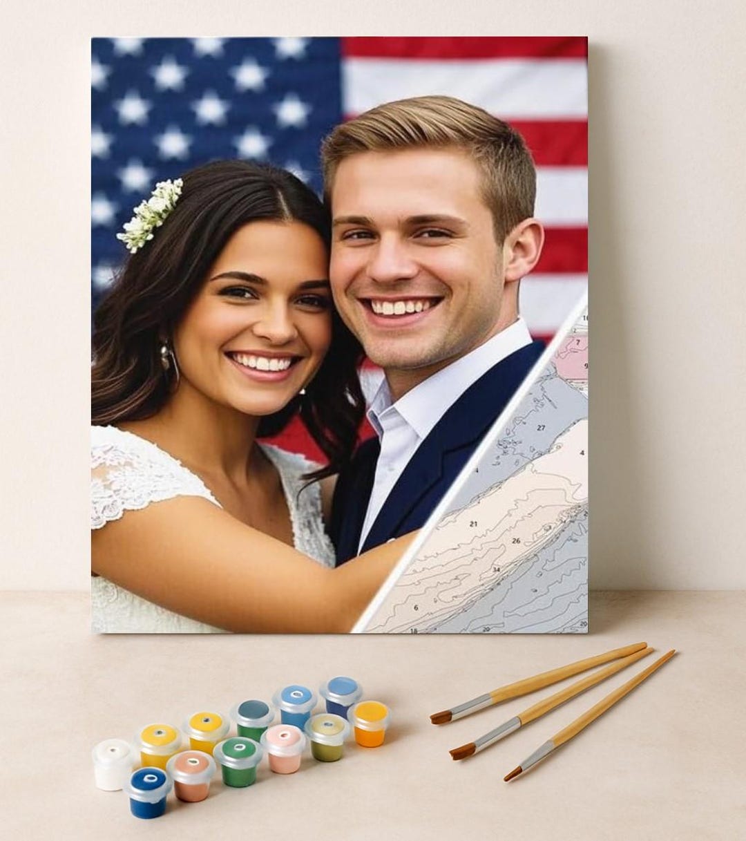 Custom Paint by Numbers. DIY Kit for Adult. Personalized Paint by ...