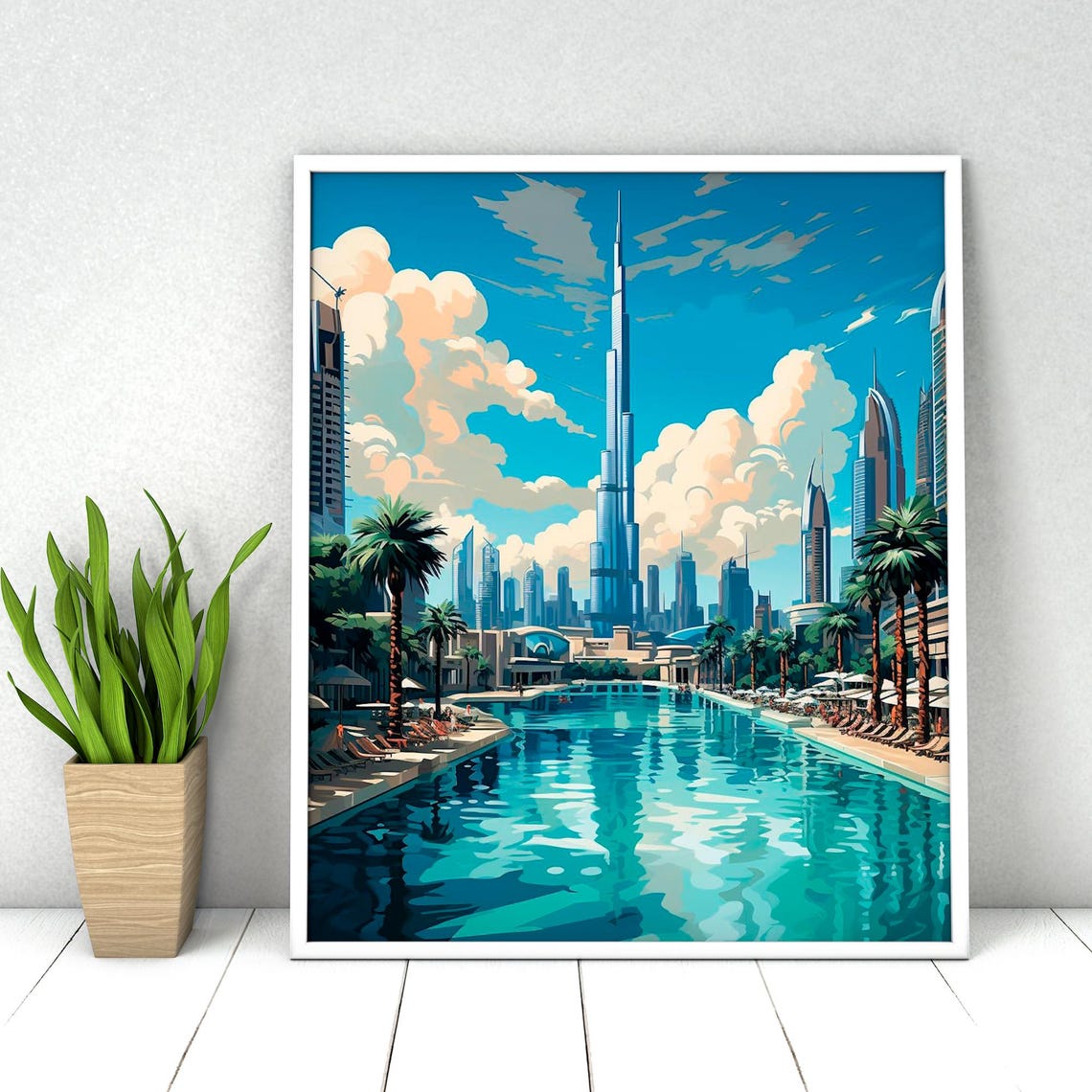 Dubai Paint by Numbers. DIY Kit Adult. Dubai Cityscape. Paint It ...