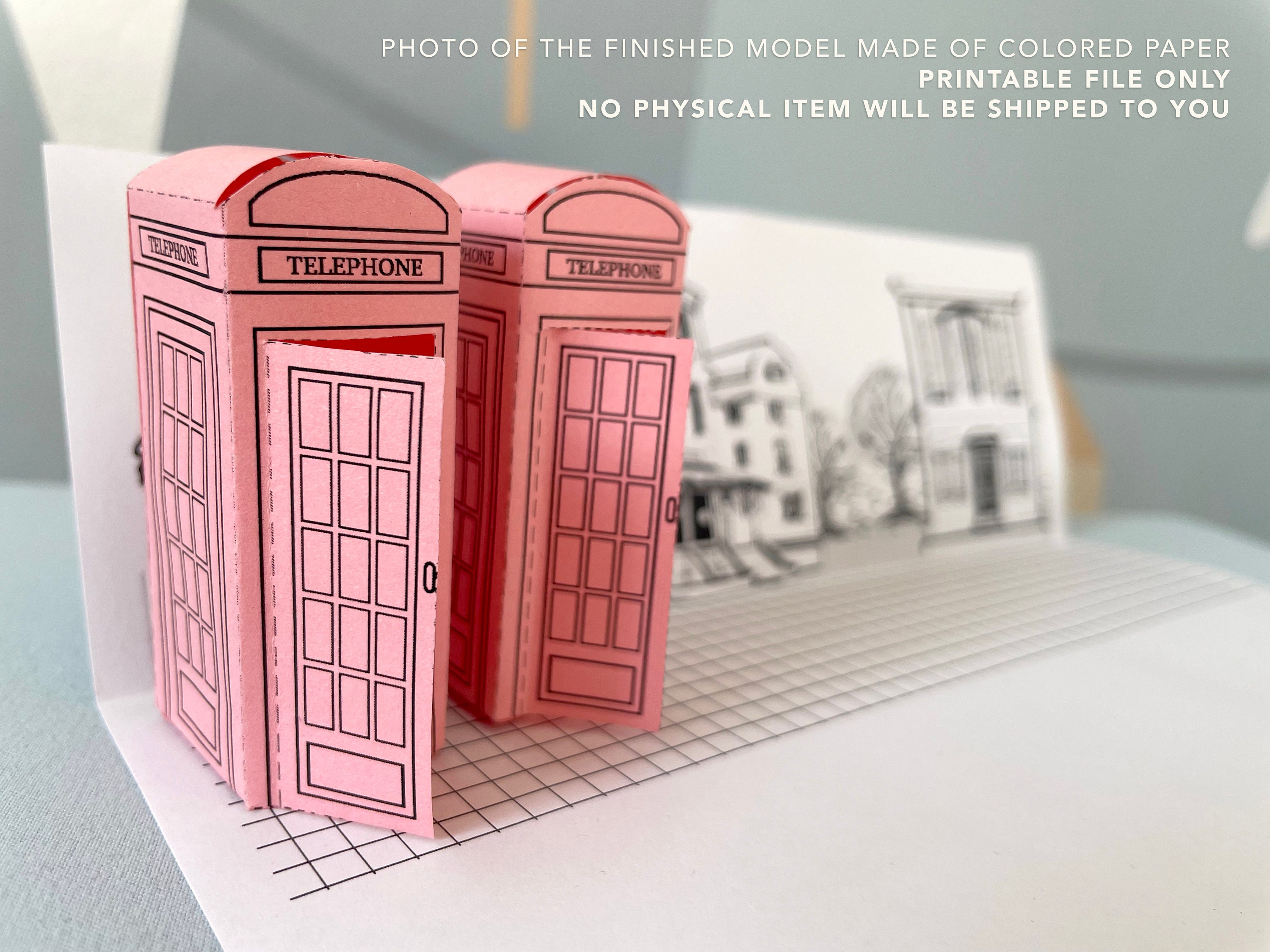 Printable Double Decker Paper Model, Double-decker DIY, English Bus ...