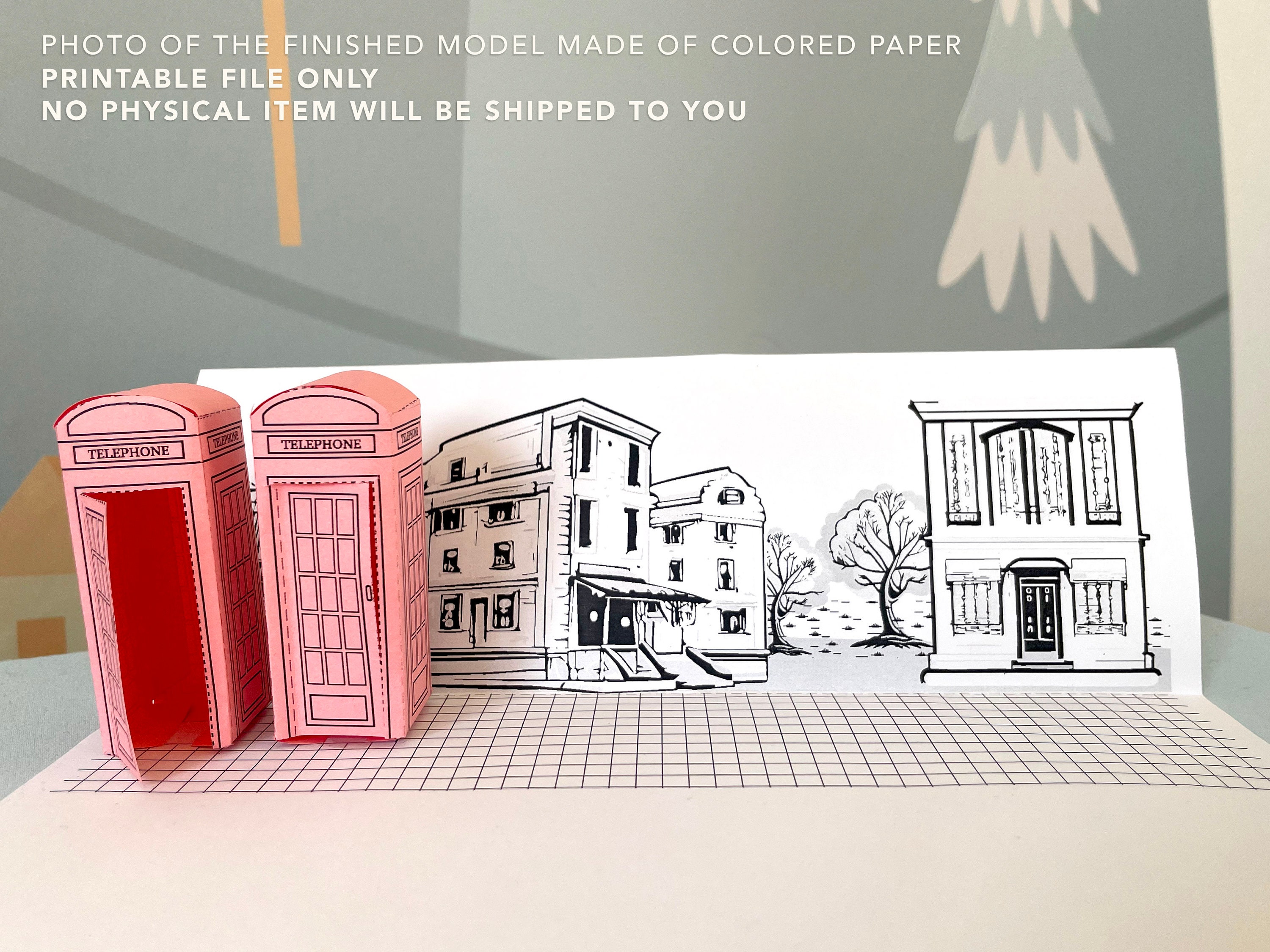 Printable Double Decker Paper Model, Double-decker DIY, English Bus ...