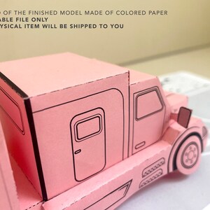 Printable Lorry Model, Paper Toy Lorry, Paper Truck DIY, American Lorry ...