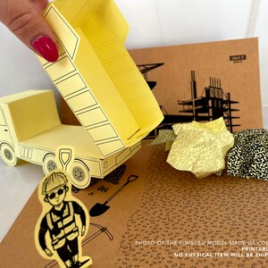 Dump Truck Model, Printable Tipper Truck Model, Printable Truck Set ...