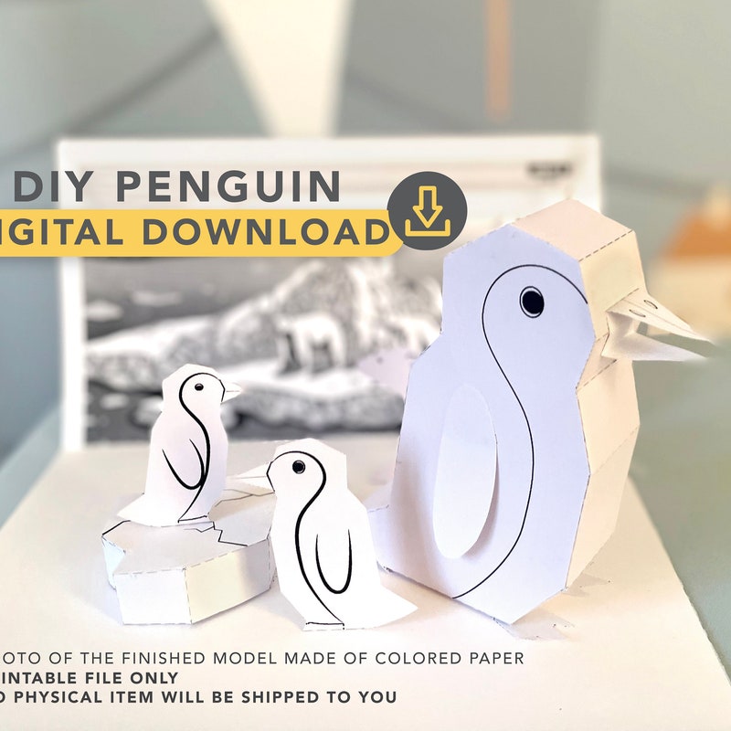 Paper Penguin - Etsy