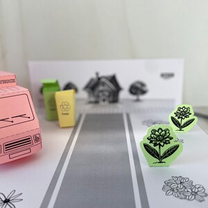 Printable Garbage Truck Model, Paper Trash Truck, Garbage Truck Paper ...