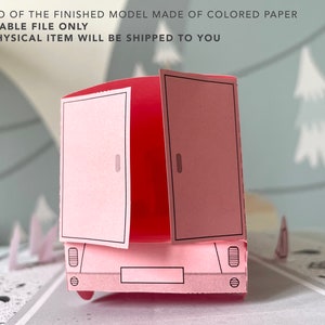 Printable Lorry Model, Paper Toy Lorry, Paper Truck DIY, American Lorry ...