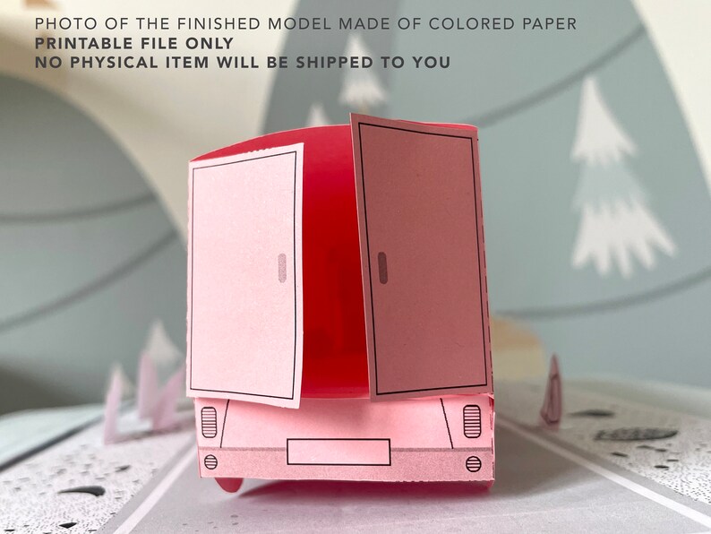 Printable Lorry Model, Paper Toy Lorry, Paper Truck DIY, American Lorry ...