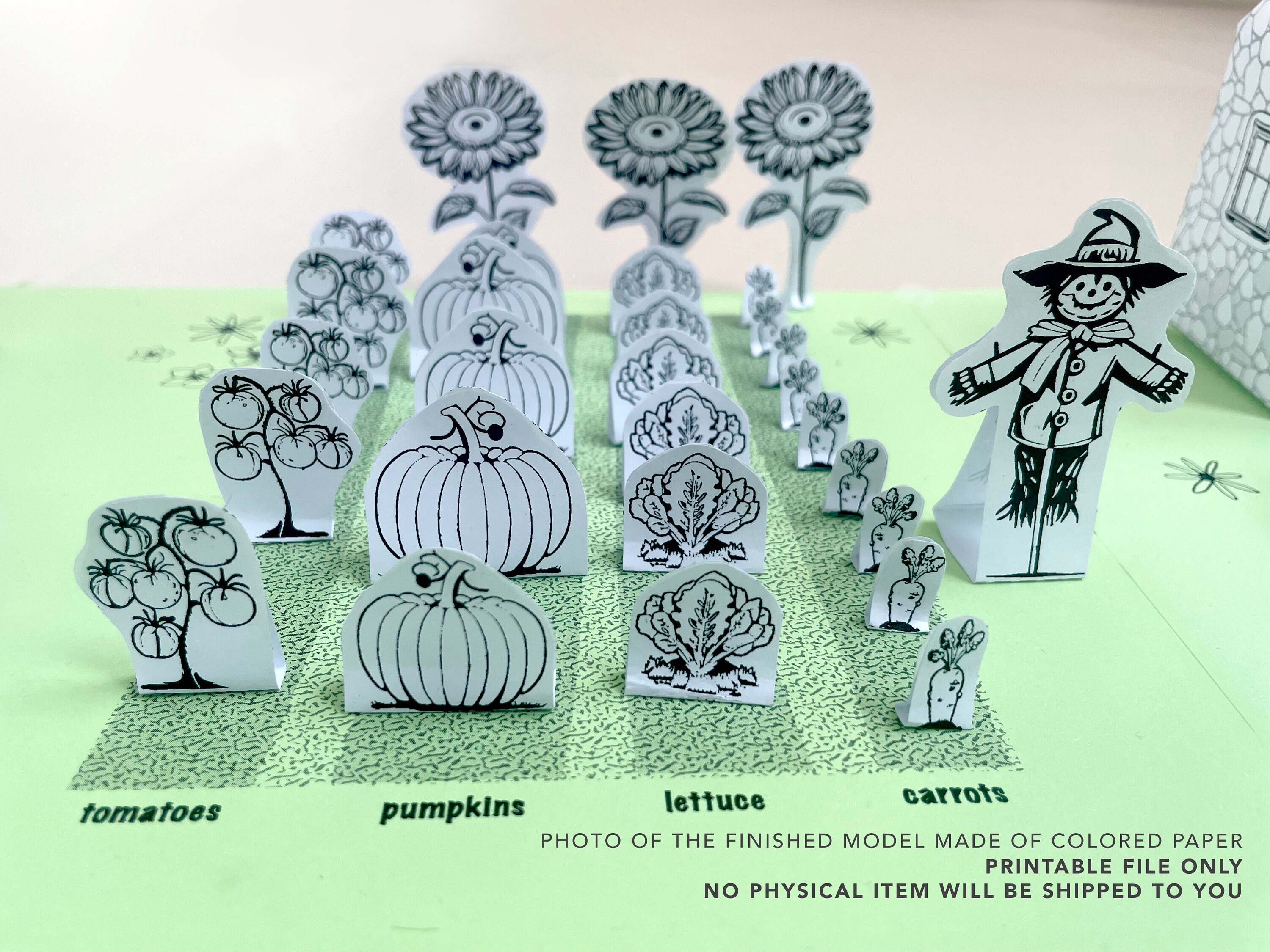 Paper Farm Kit DIY Printable Farm Toy, Farm DIY Craft for Kids, Paper ...