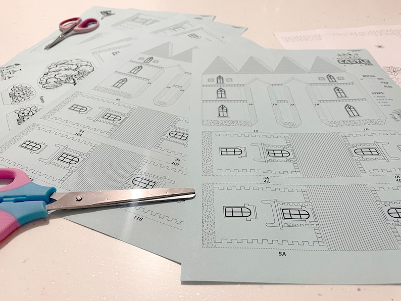 Castle Paper Toy, Printable Castle Model, Paper Castle Set, Printable ...