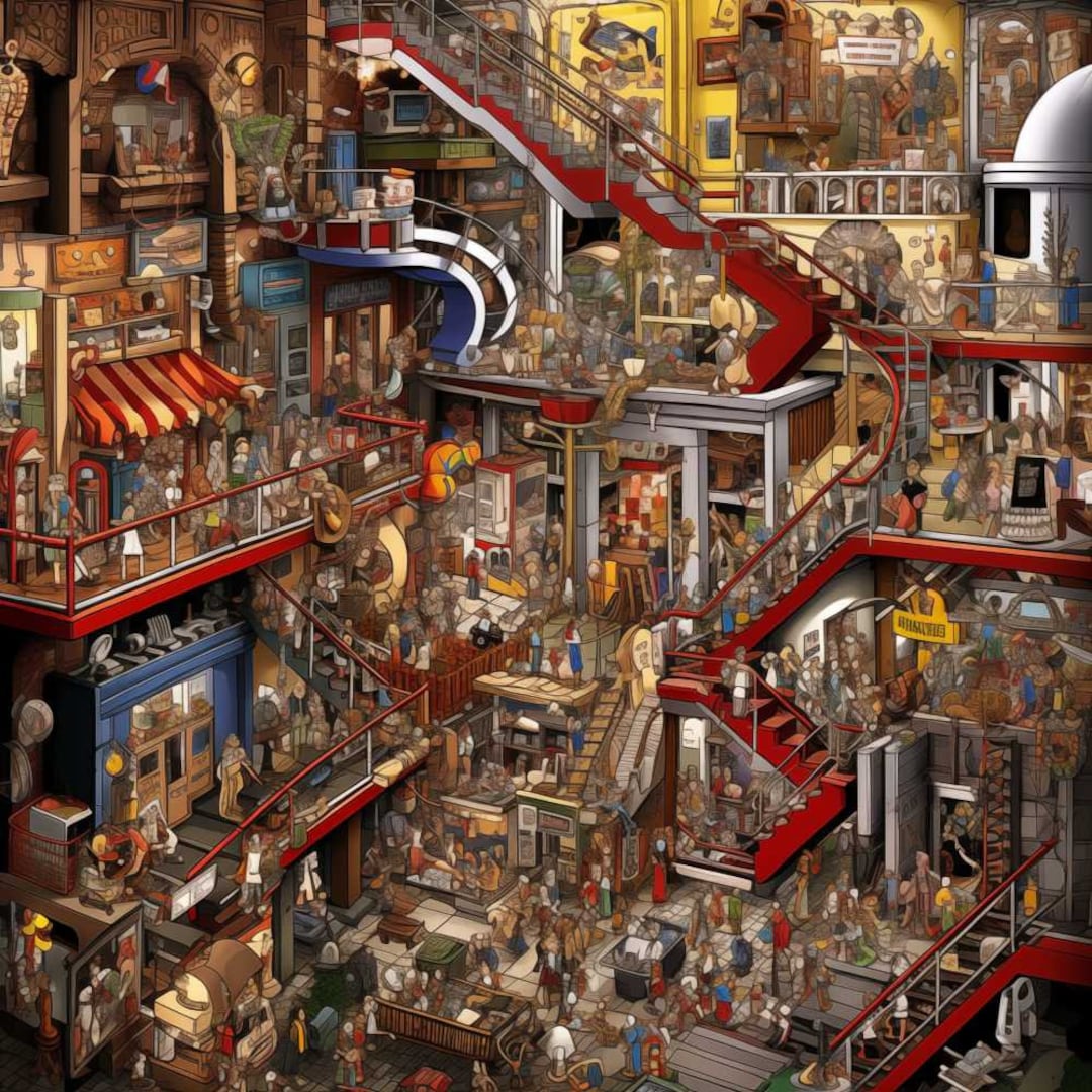 Poster Package 5 Hidden Object Pictures for Children Digital Download ...