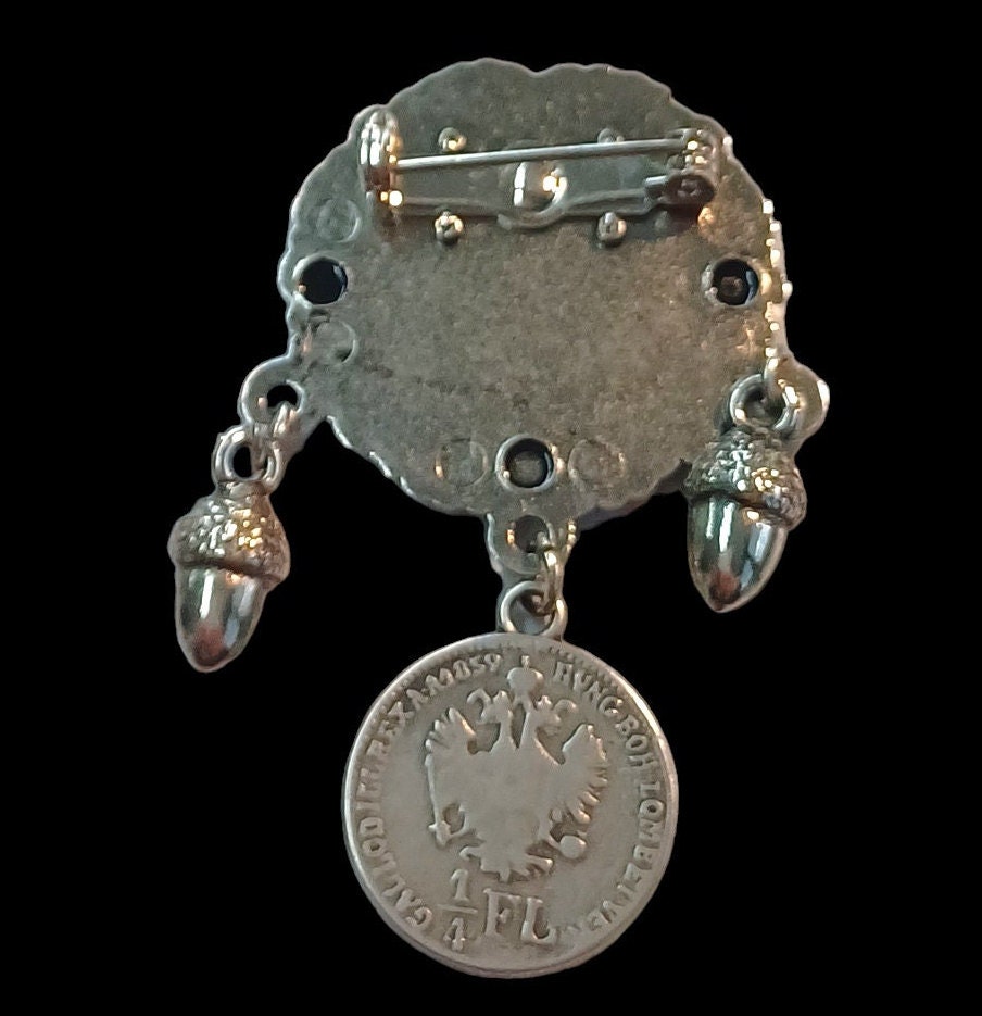 1x Dirndl Pendant Traditional Costume Brooch, Traditional Costume ...