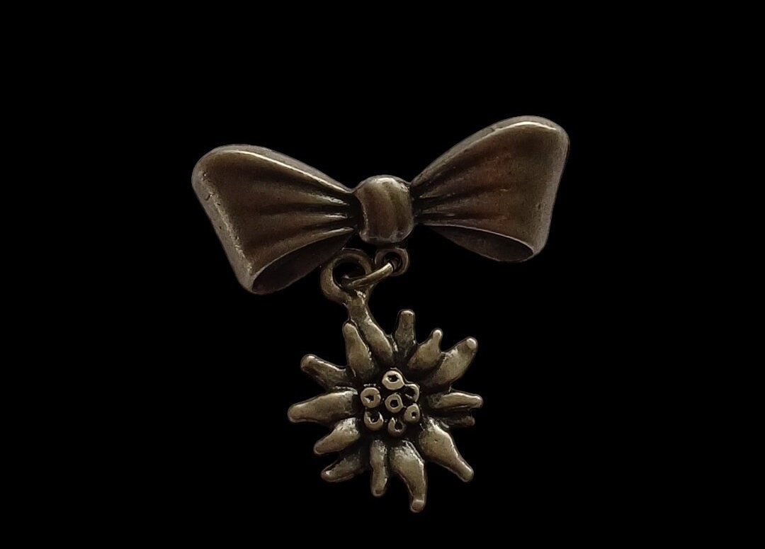 1x Edelweiss Hat Pin Unisex 30 Mm Traditional Costume Jewelry ...