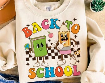 Back to School Png, Retro Teacher Png, First Day of School Png, Teacher ...