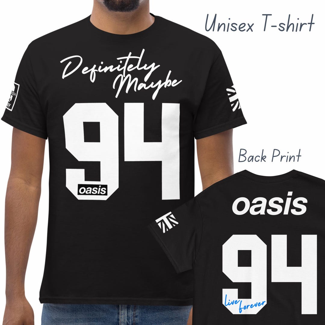 Oasis definitely Maybe 30th Anniversary Inspired Fan T-shirt unisex ...
