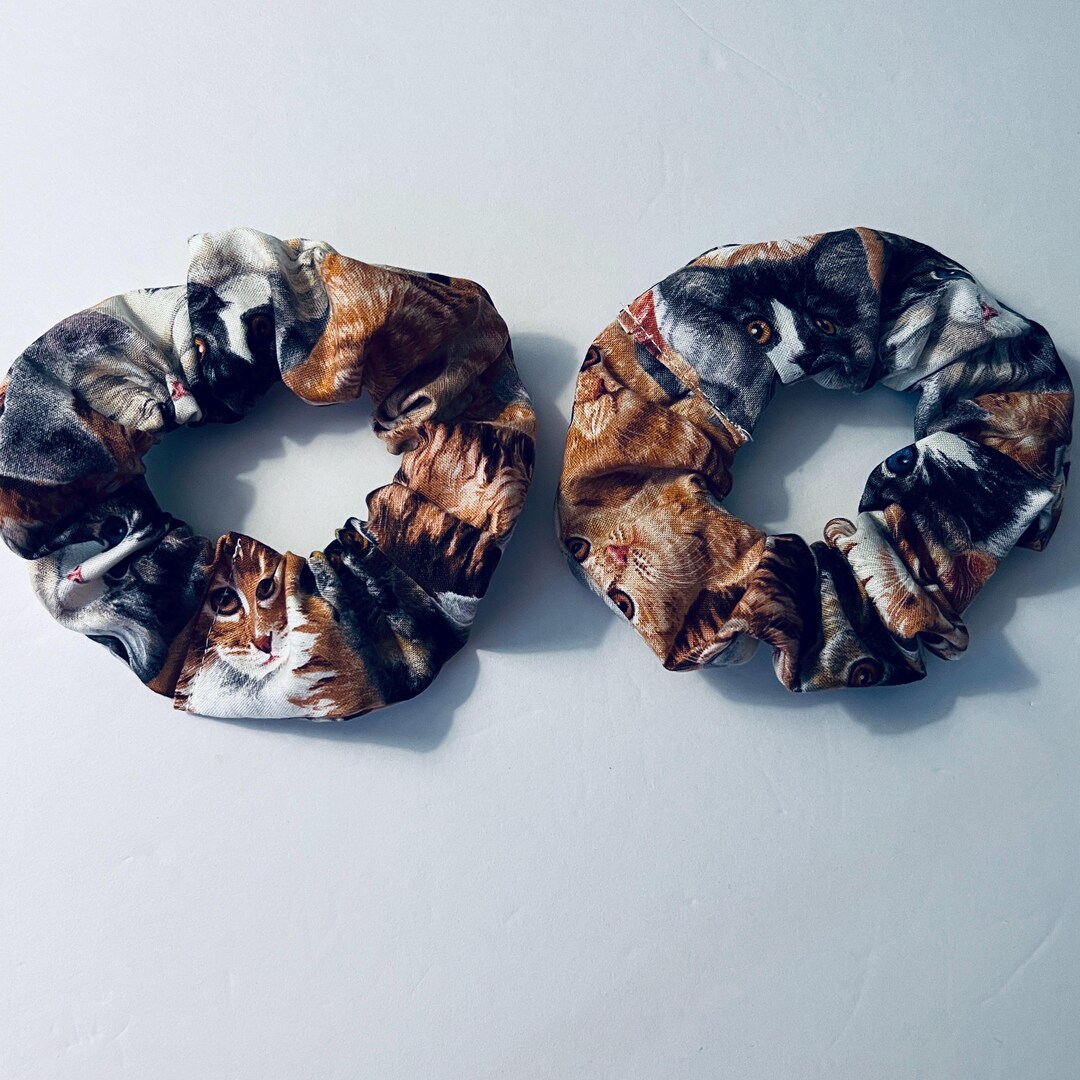 Cat Hair Scrunchies, Hair Accessories, Hair Tie Childs Birthday Gift ...