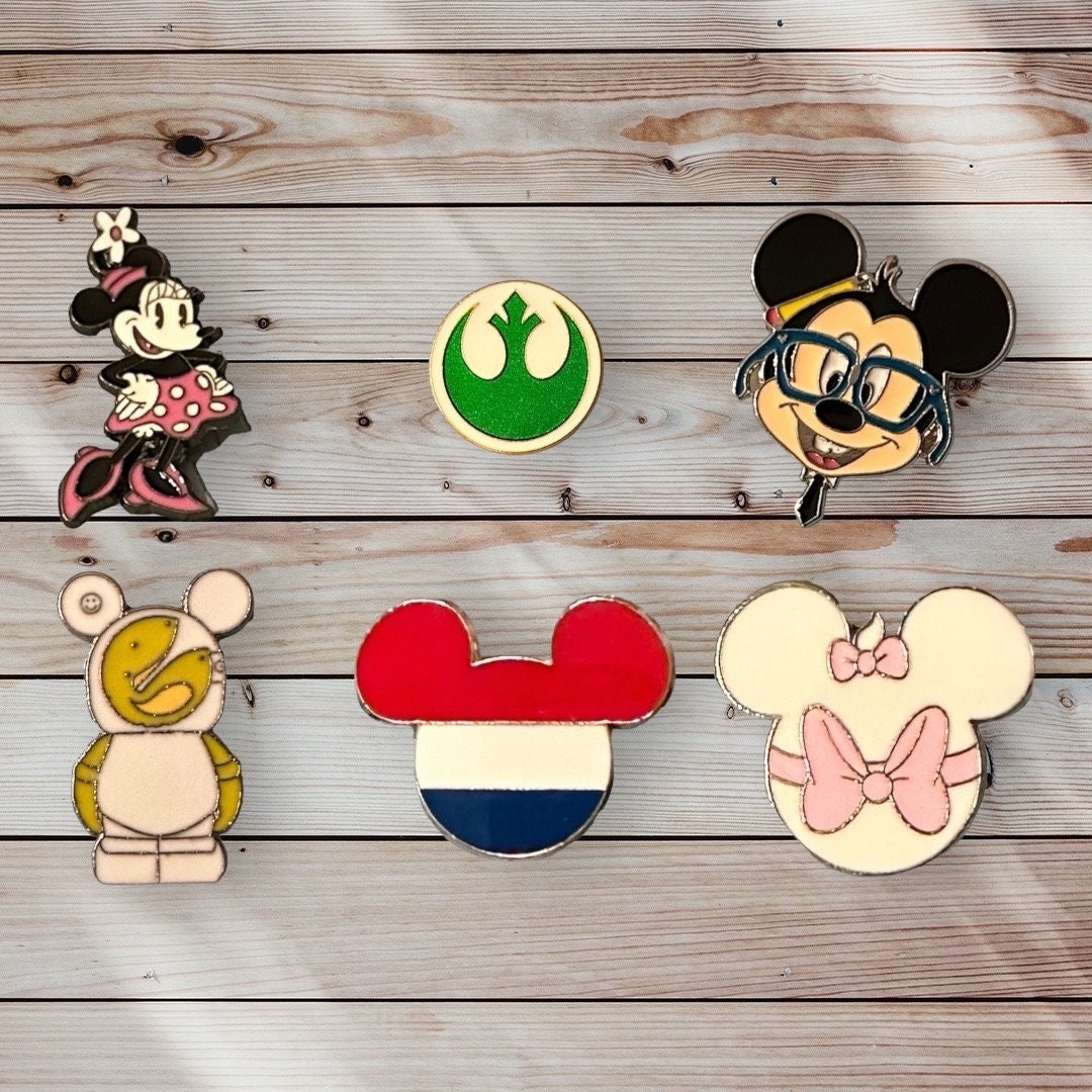 Disney Trading Pins Classic Minnie Mickey Icon Nerds Rock Vinylmation ...