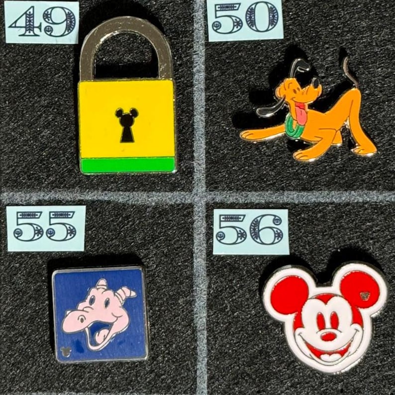 Mickey Mouse Icon Pins Minnie Mouse Pin Pluto Pin Figment the Dragon ...